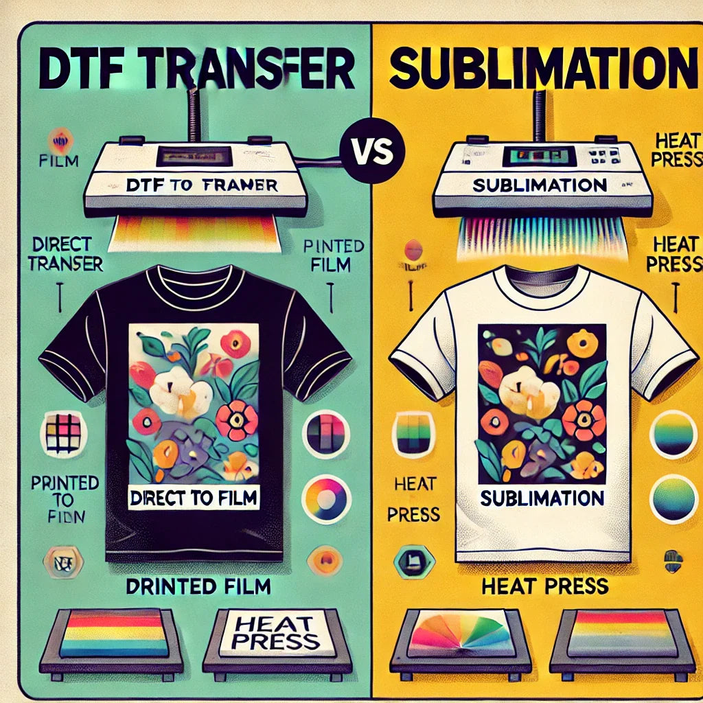 DTF Transfer vs Sublimation: Pros, Uses & Tips – Legend Transfers