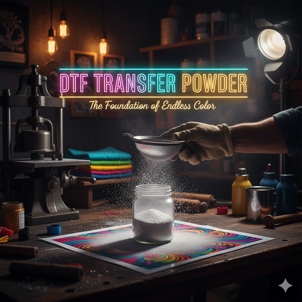 High-Quality DTF Transfer Powder for Textile Printing – Legend Transfers