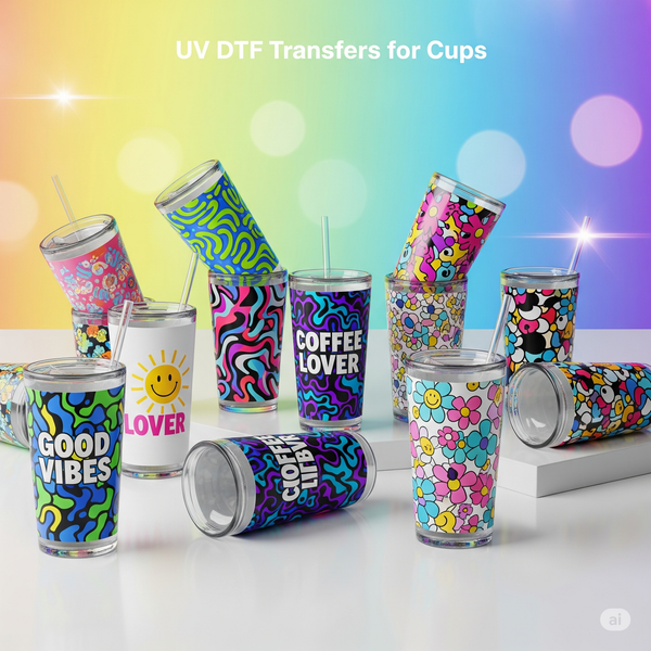 UV DTF Transfers for Cups | Vibrant & Durable Printing
