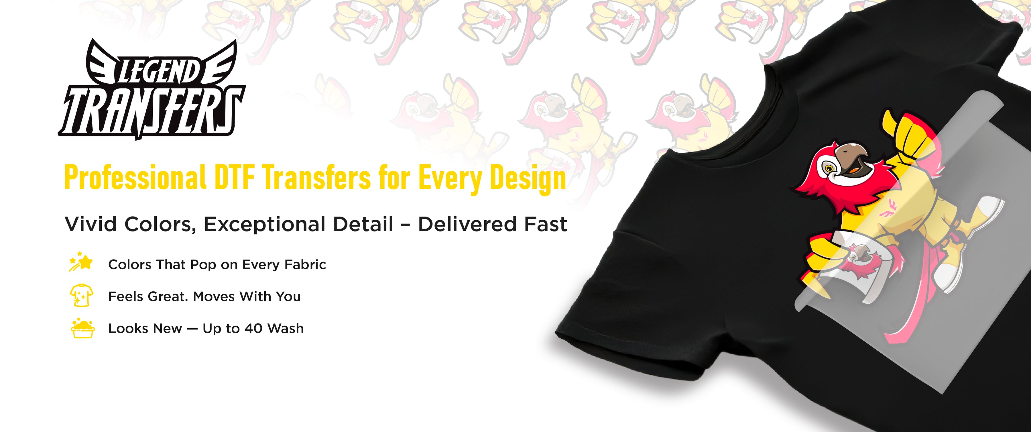 Custom DTF Transfers & DTF Printing Services | Legend Transfers NJ
