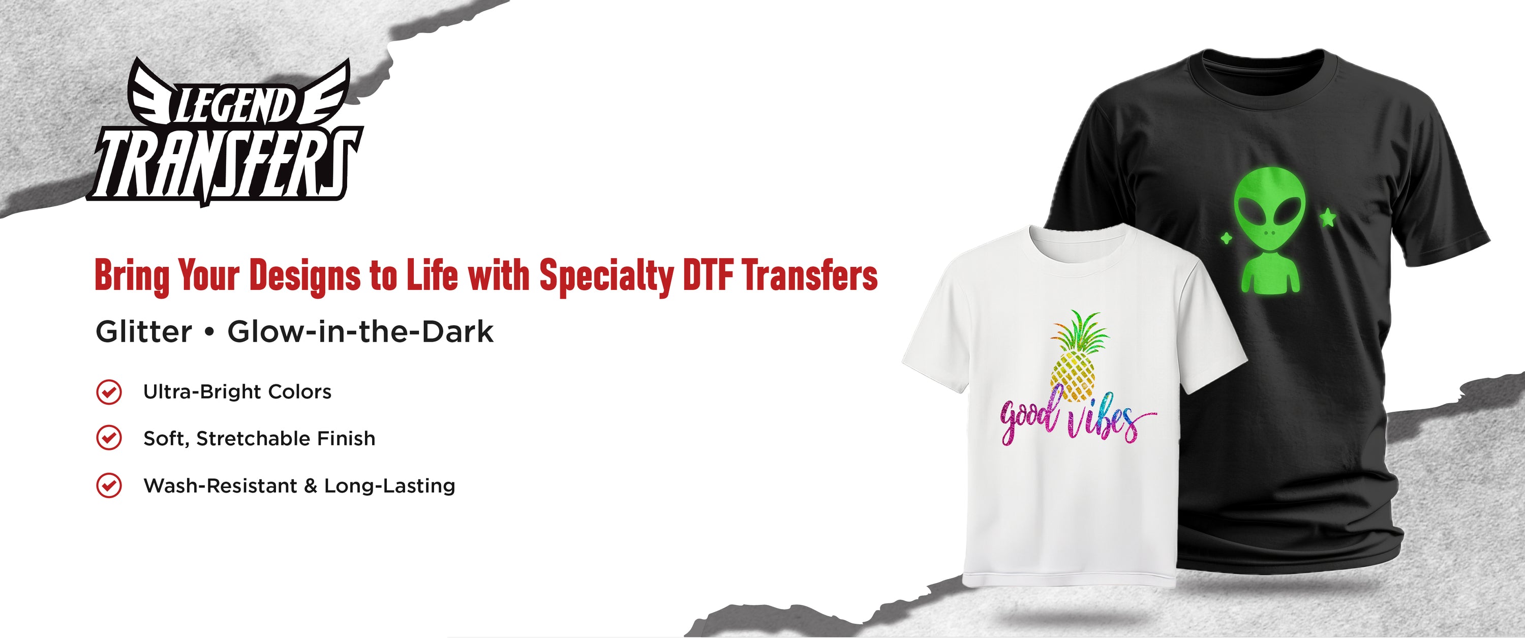 Custom DTF Transfers & DTF Printing Services | Legend Transfers NJ